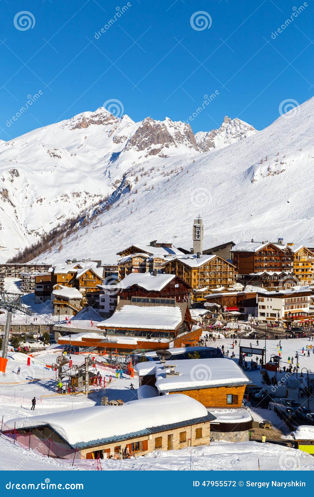 Tignes Le Lac stock photo. Image of tignes, nature, alps - 47955572