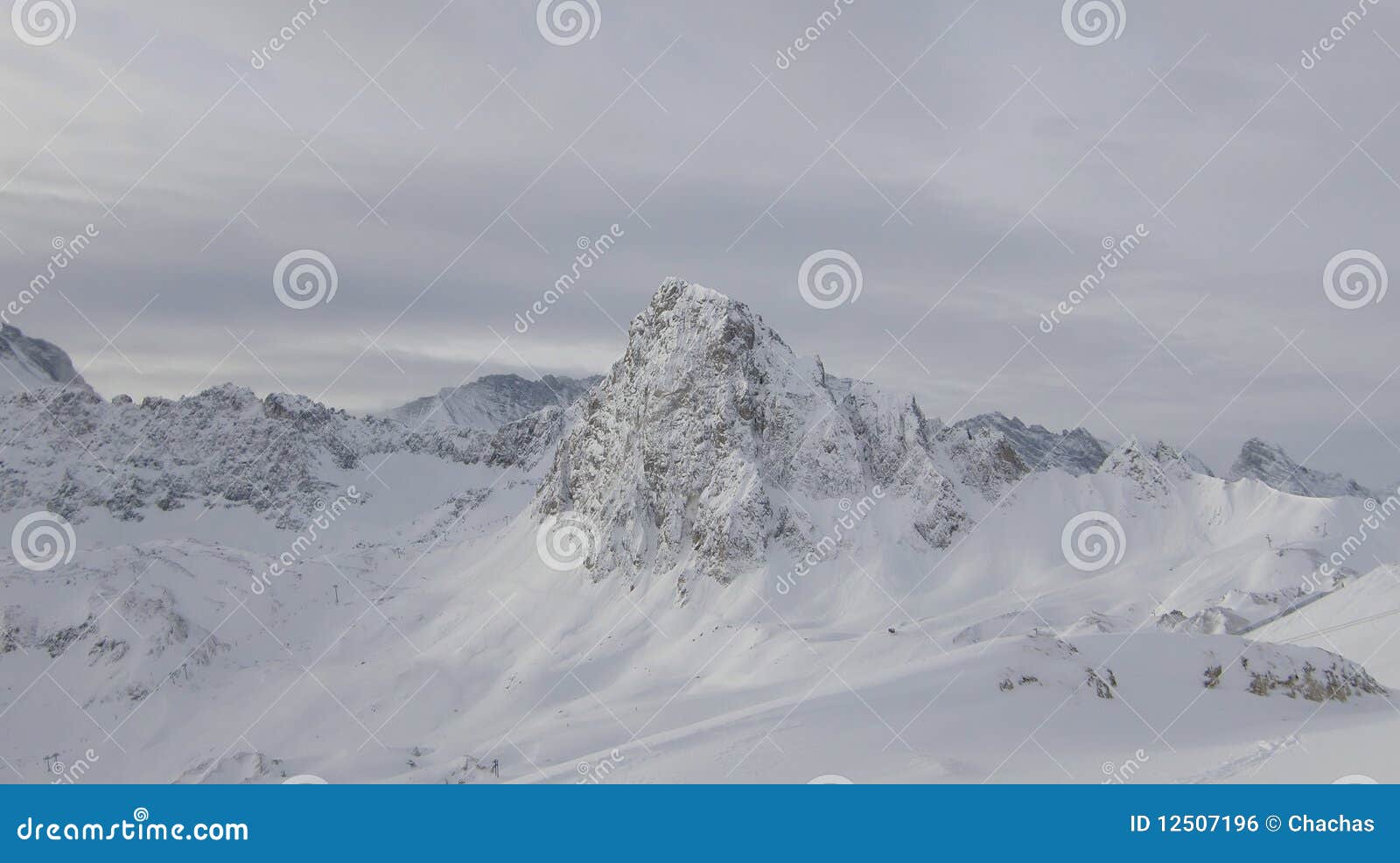 Tignes / Val Claret Ski-Resort Stock Photo - Image of view, tignes ...