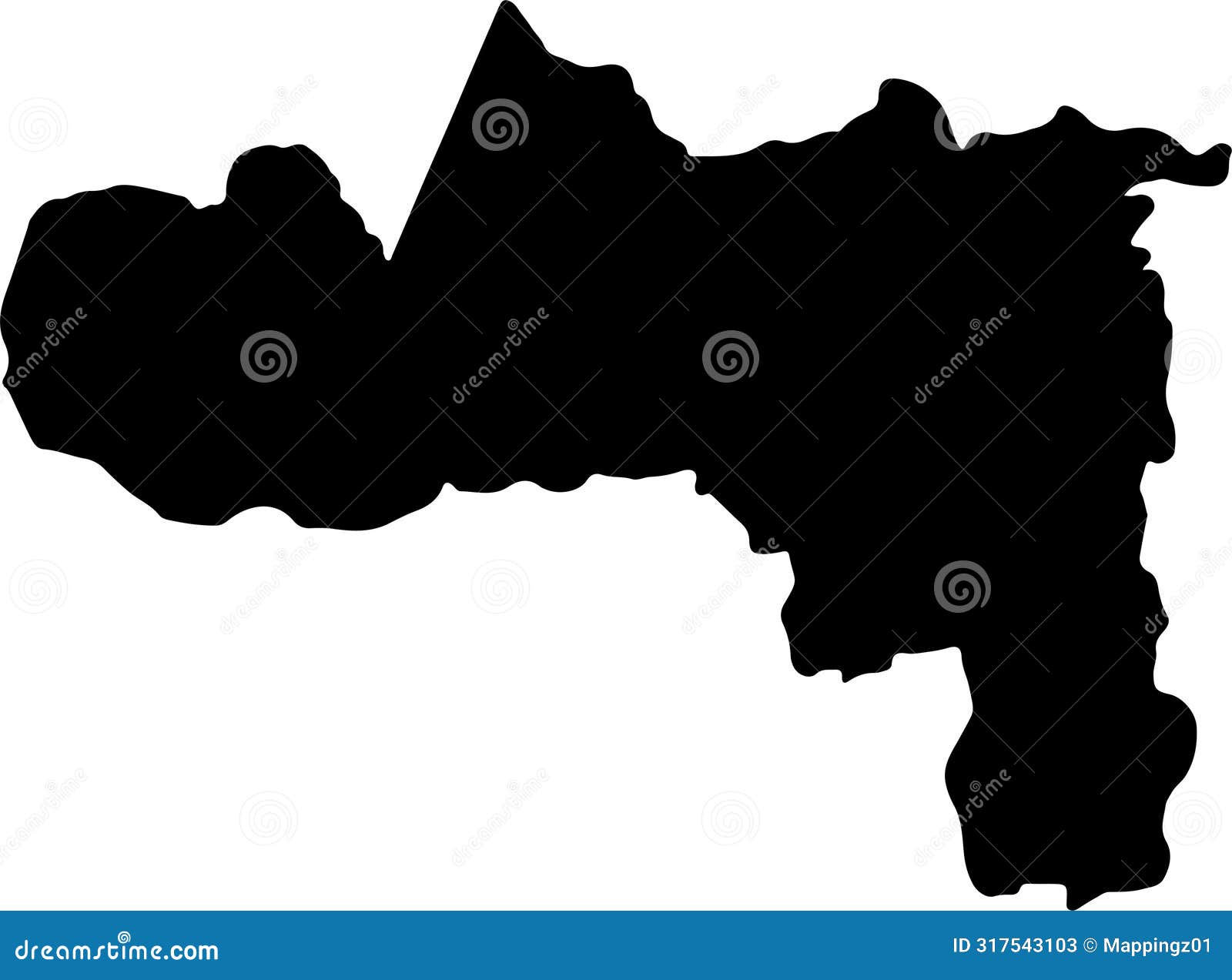 Tigray Ethiopia Silhouette Map with Transparent Background Stock ...