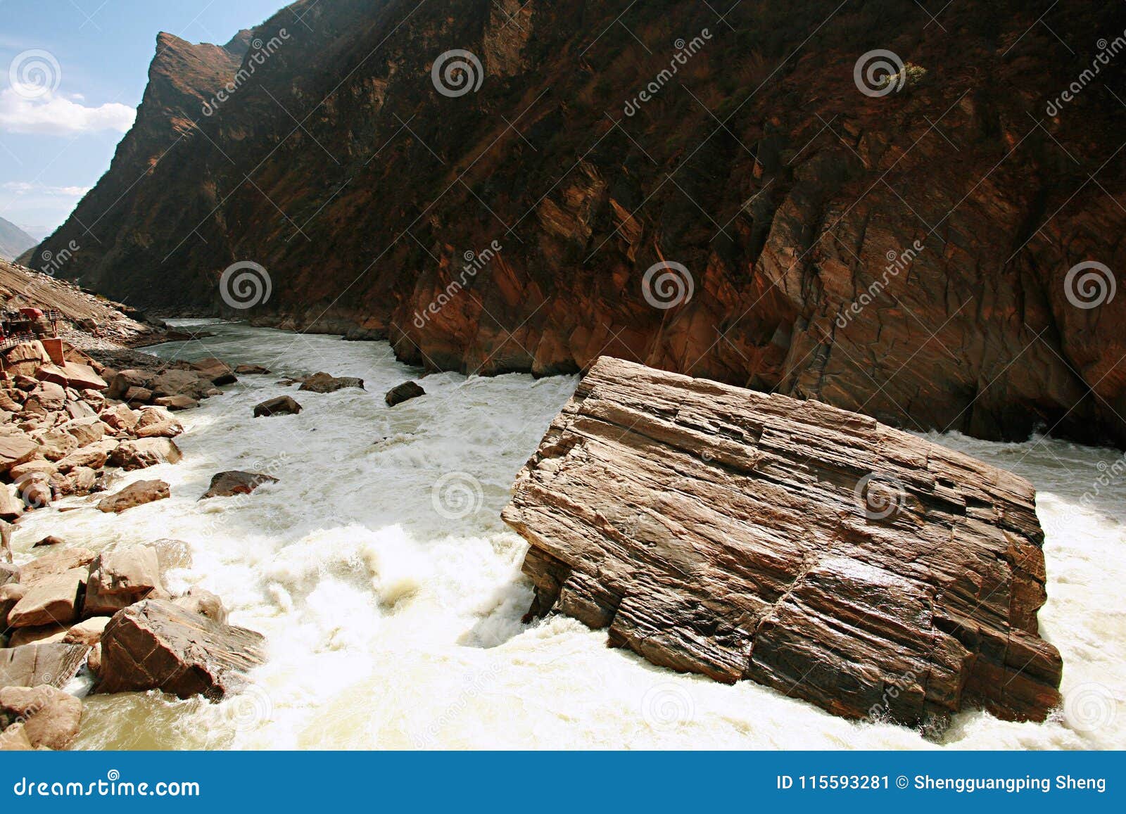 Tigre Que Salta La Garganta Imagen de archivo - Imagen de saltar ...