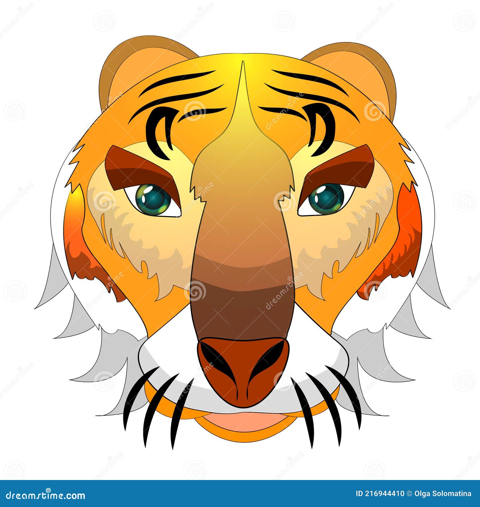 One Evil Tiger Shark, Vector Cartoon Character | CartoonDealer.com ...