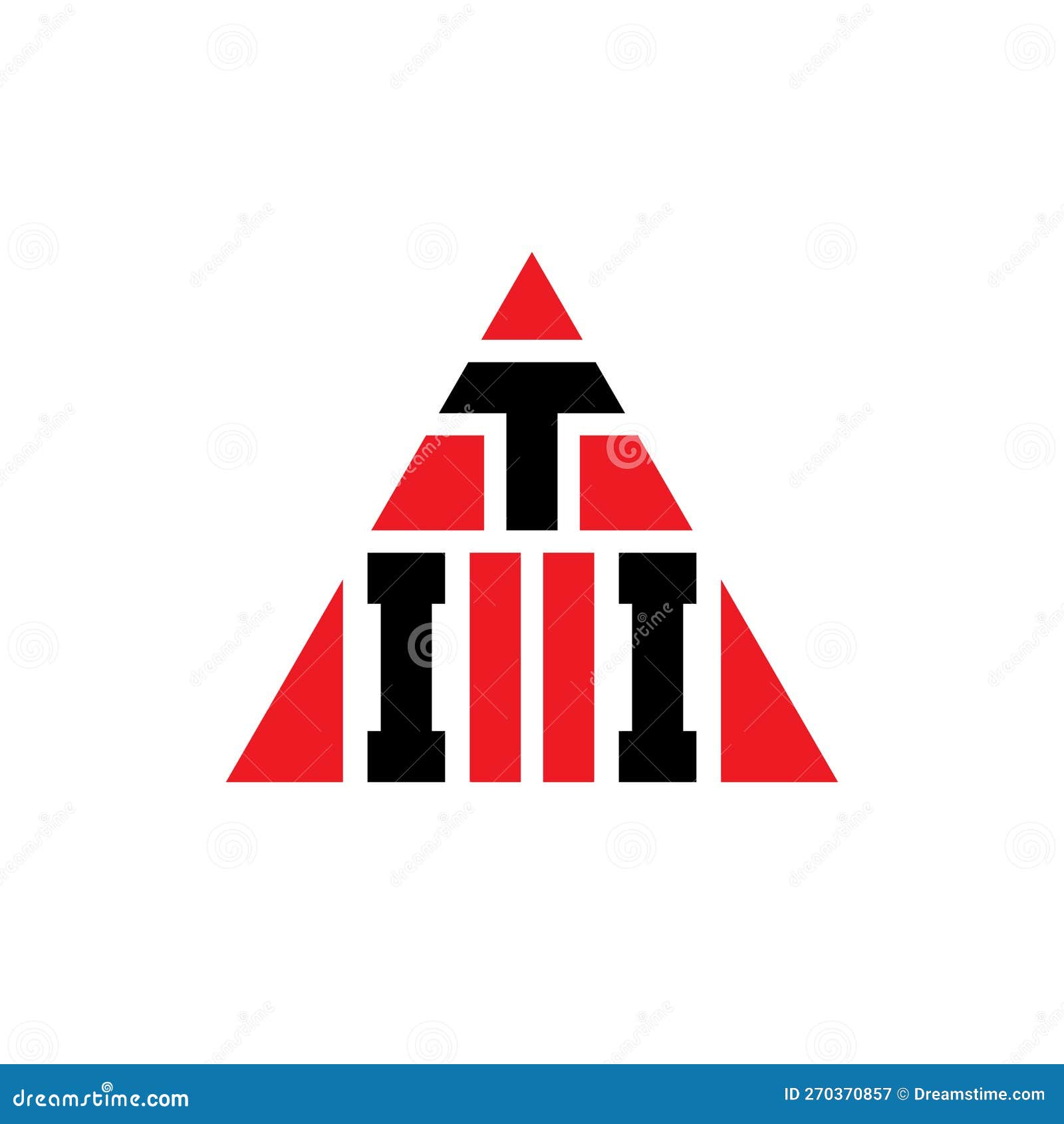 TII Triangle Letter Logo Design with Triangle Shape. TII Triangle Logo ...