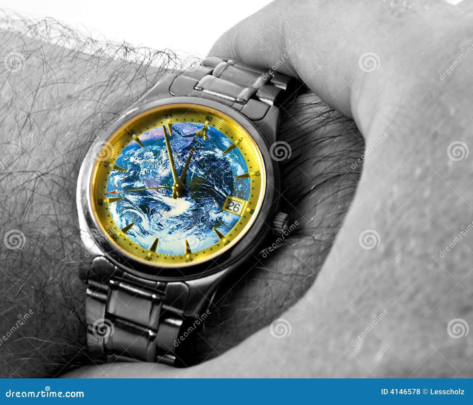 Tijd die uit loopt stock foto. Image of horloge, klok - 4146578