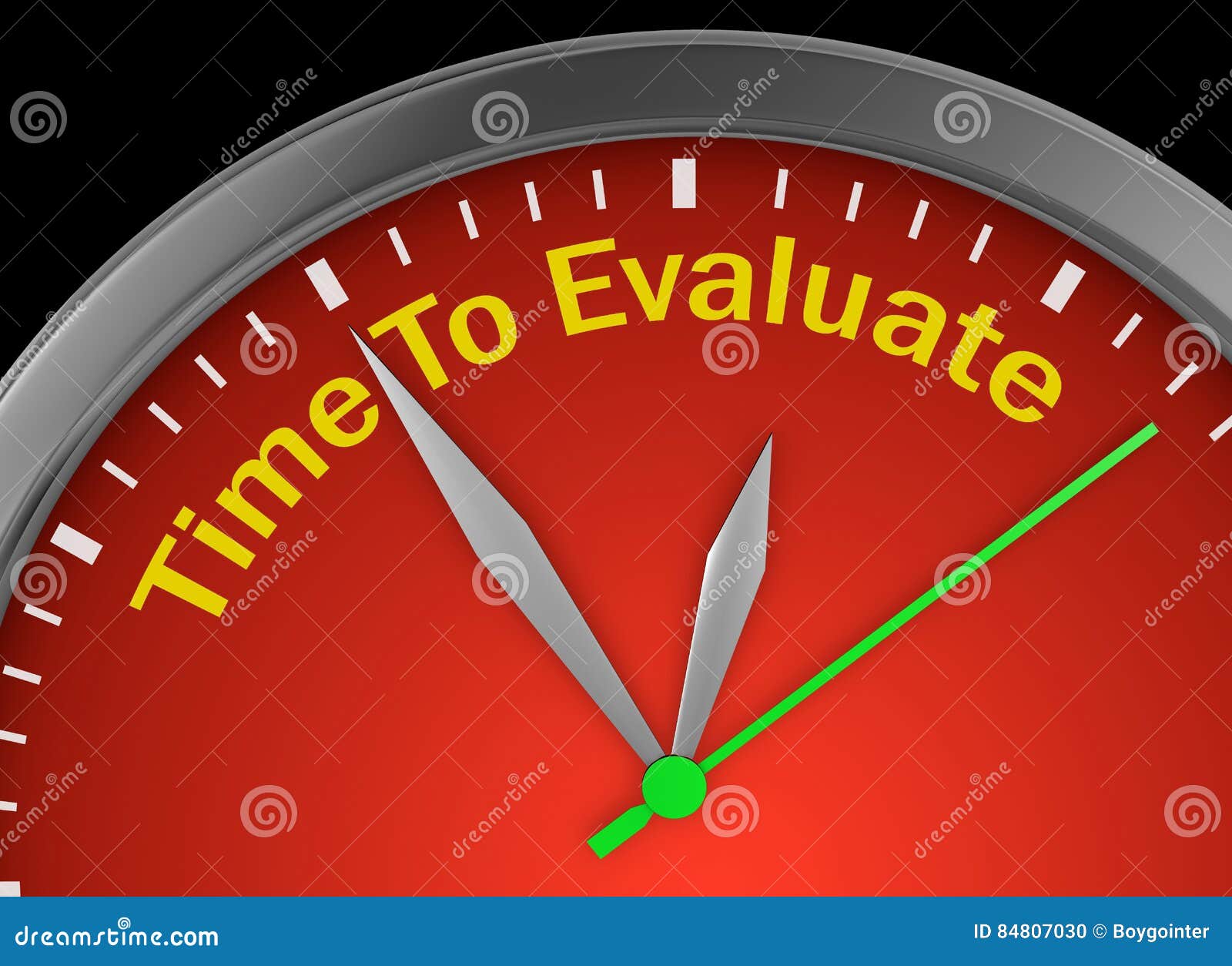 Tijd te evalueren stock illustratie. Illustration of analyse - 84807030