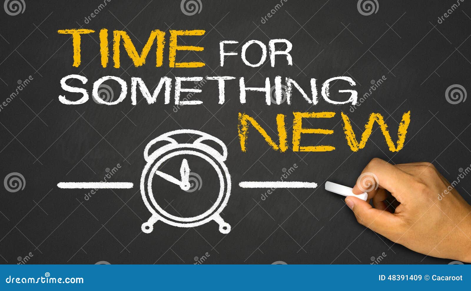 Tijd voor Nieuw iets stock afbeelding. Image of steun - 48391409