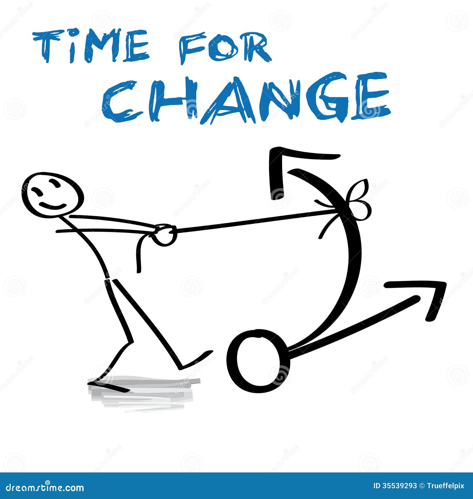 Tijd voor Verandering stock illustratie. Illustration of begrip - 35539293