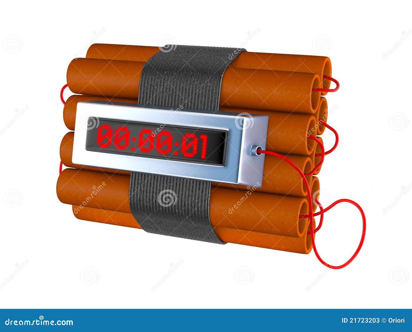 Tijdbom stock illustratie. Illustration of voorzichtigheid - 21723203