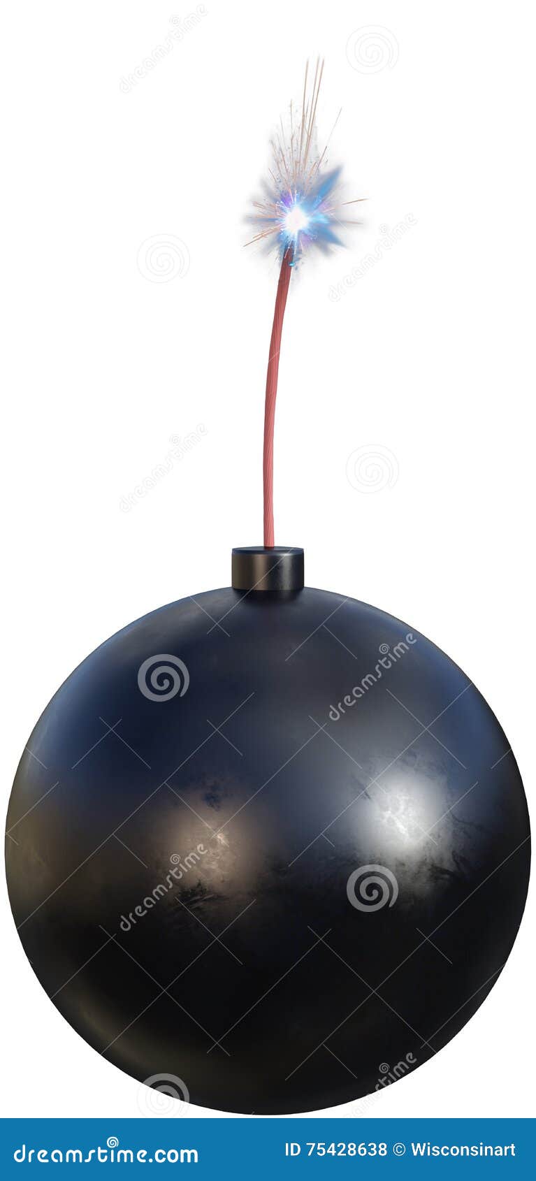 Tijdbom, TNT-Geïsoleerd Dynamiet, Stock Foto - Image of zekering ...