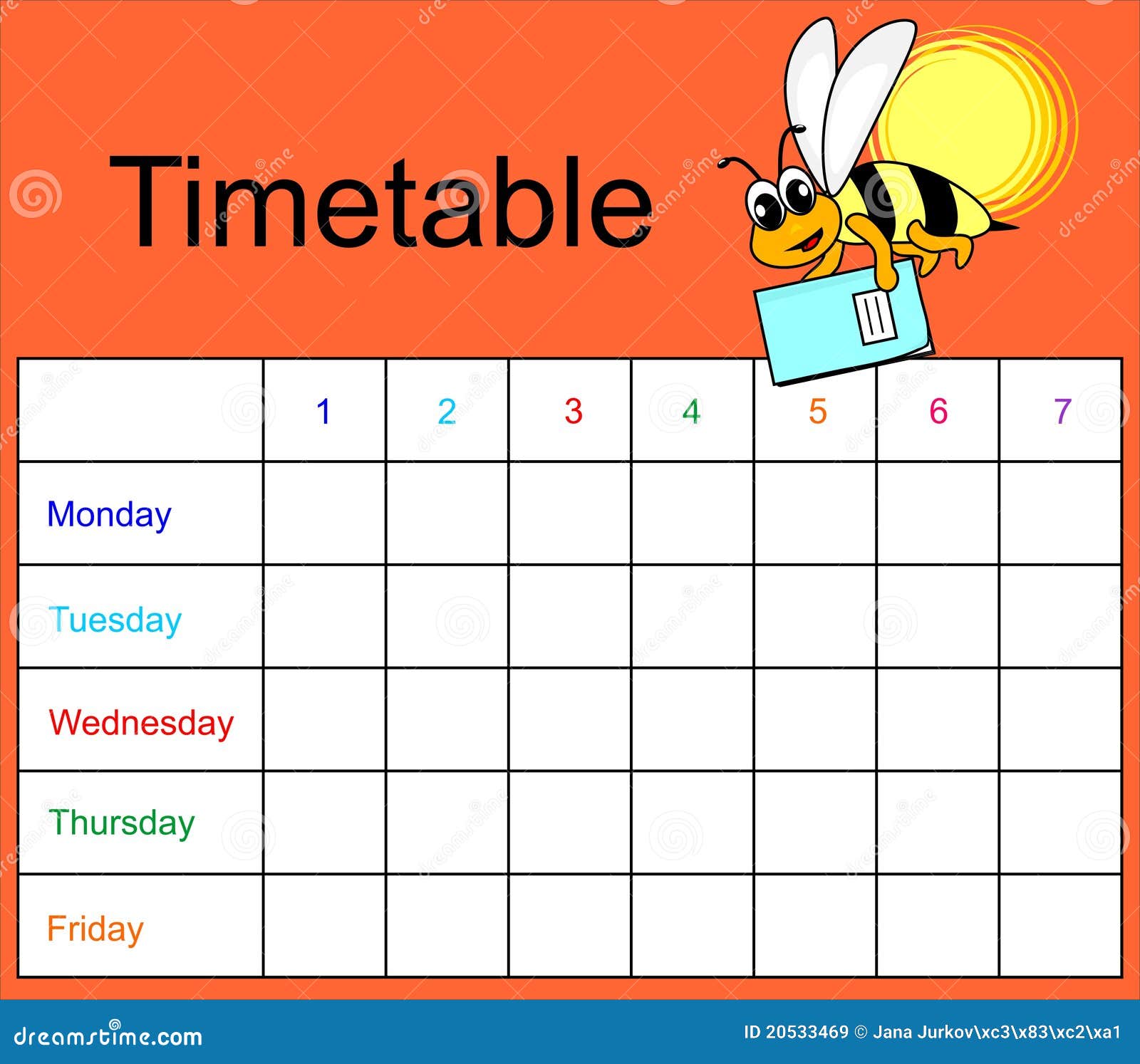 Tijdschema vector illustratie. Illustration of discipel - 20533469