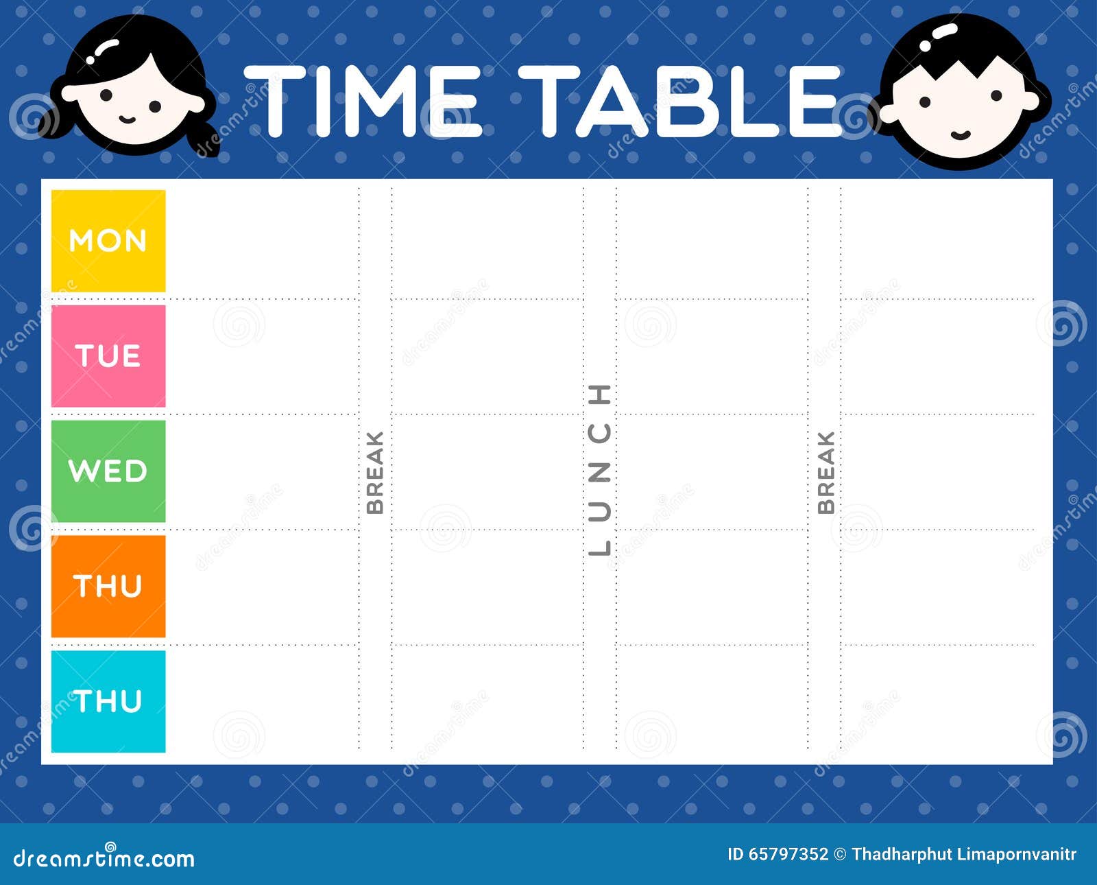 TIJDSCHEMA vector illustratie. Illustration of regelbaar - 65797352