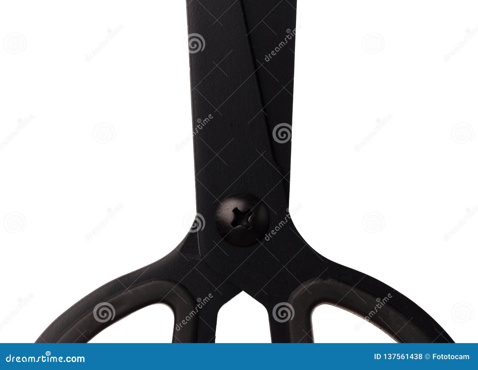 Tijeras Negras Aisladas En Blanco Foto de archivo - Imagen de podadoras ...