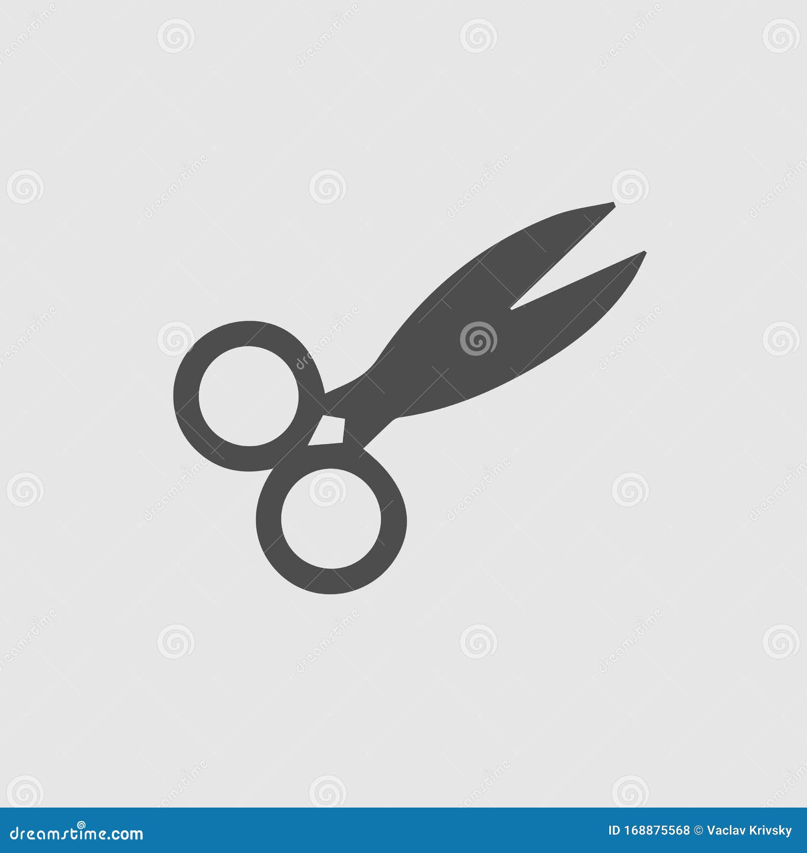 Tijeras vector simple ilustración del vector. Ilustración de forma ...