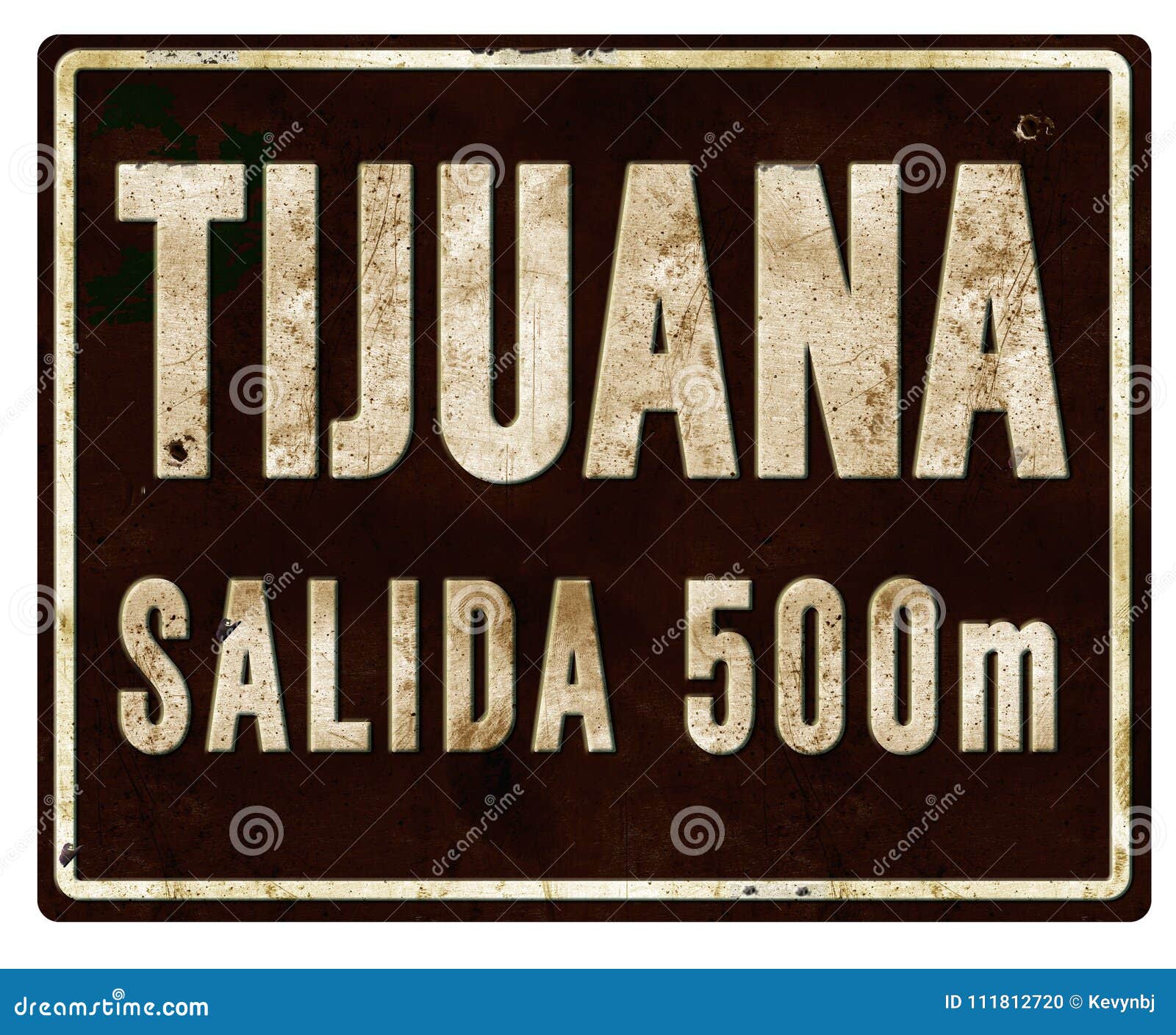 Tijuana City Limits Sign Salada Foto de archivo - Imagen de viejo ...