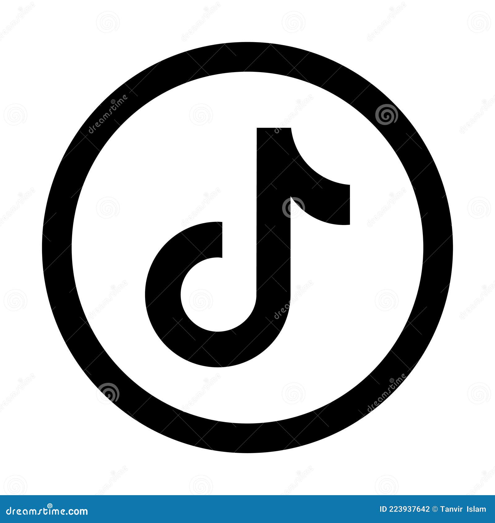 Tik Tok Icon Logo editorial photography. Illustration of icon - 223937642