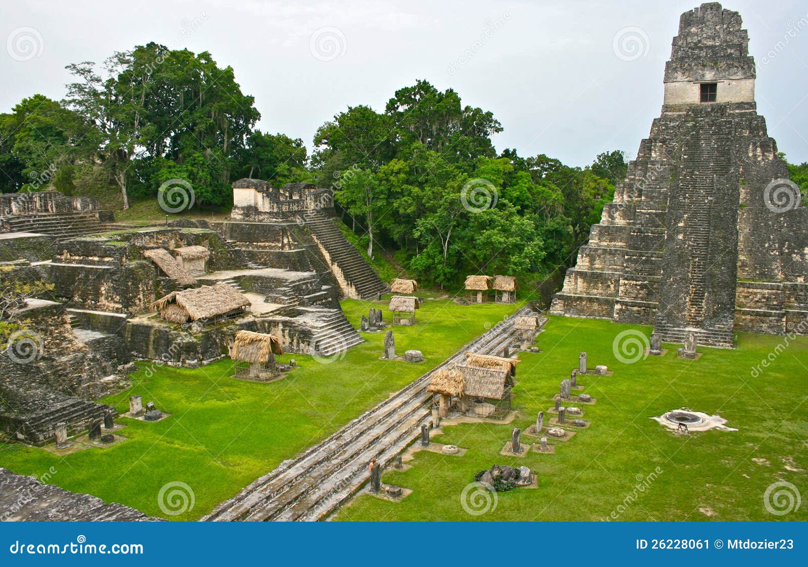 Tikal Pyramid - Guatemala Royalty-Free Stock Image | CartoonDealer.com ...