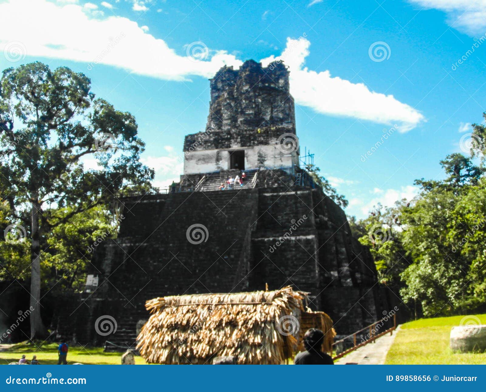 Tikal Pyramids Temple 2 Guatemala Stock Photo - Image of ruins, maya ...