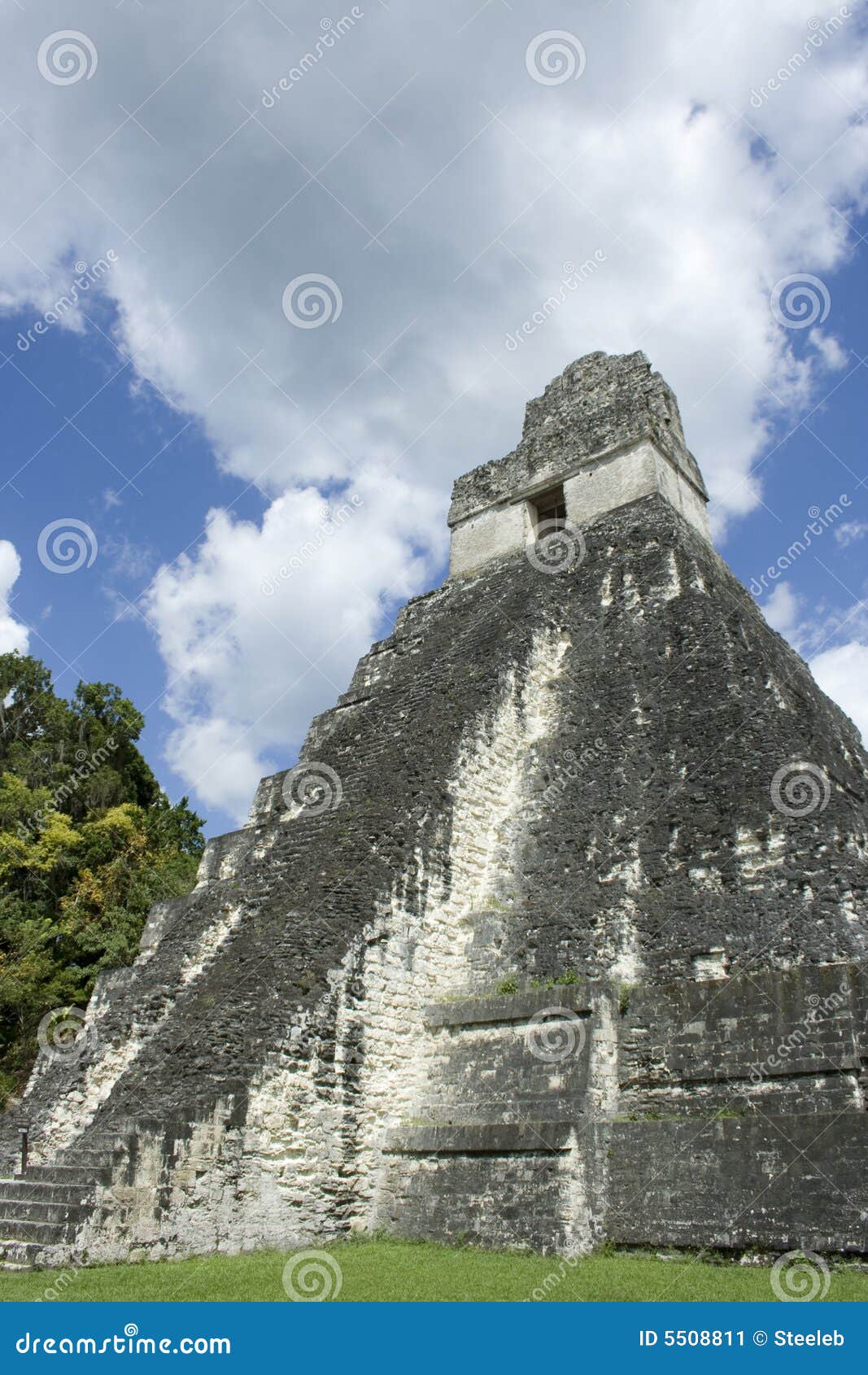 Tikal Temple 4 stock image. Image of temple, central, trip - 5508811