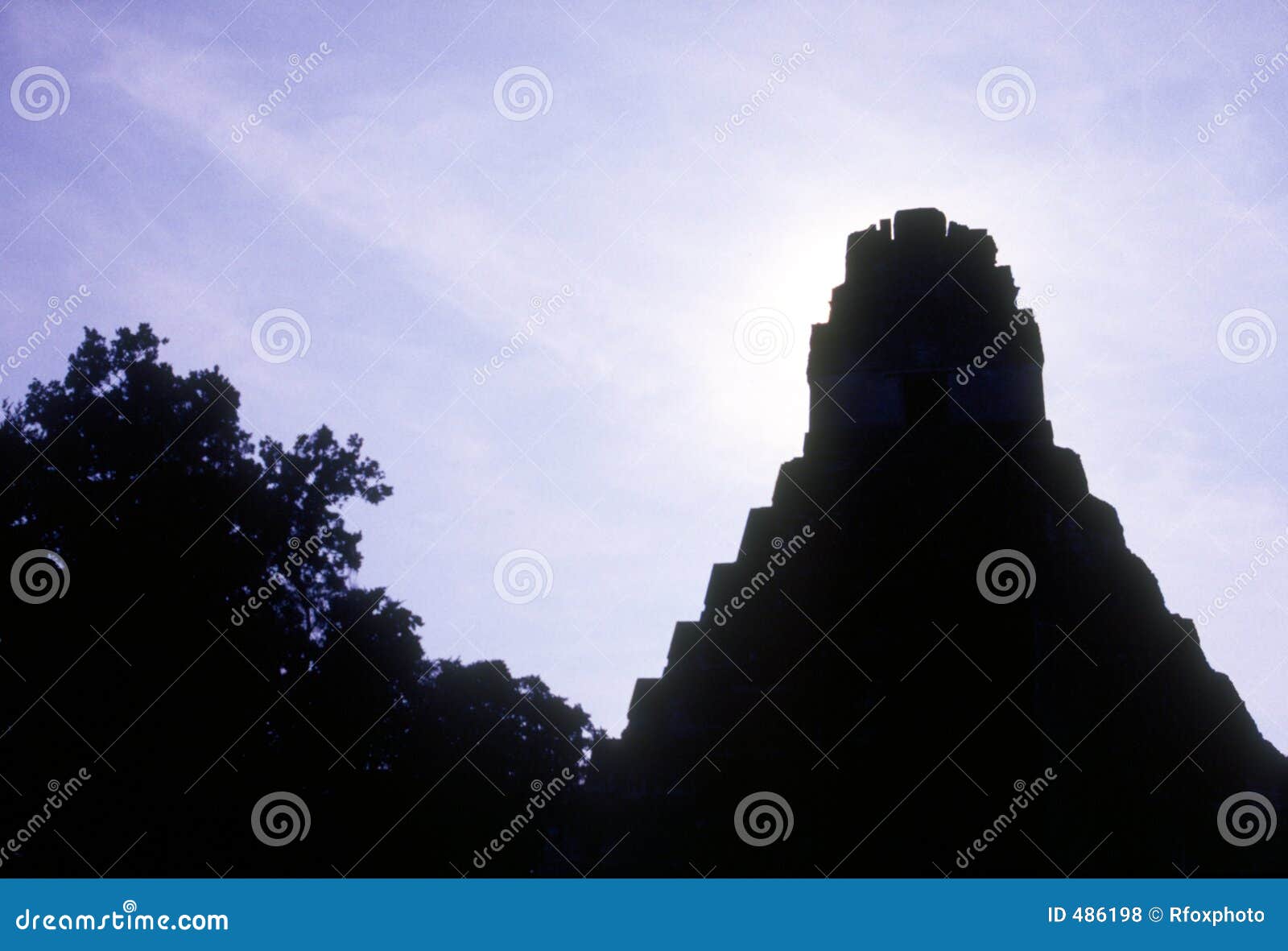 Tikal temple stock photo. Image of locations, travel, architecture - 486198