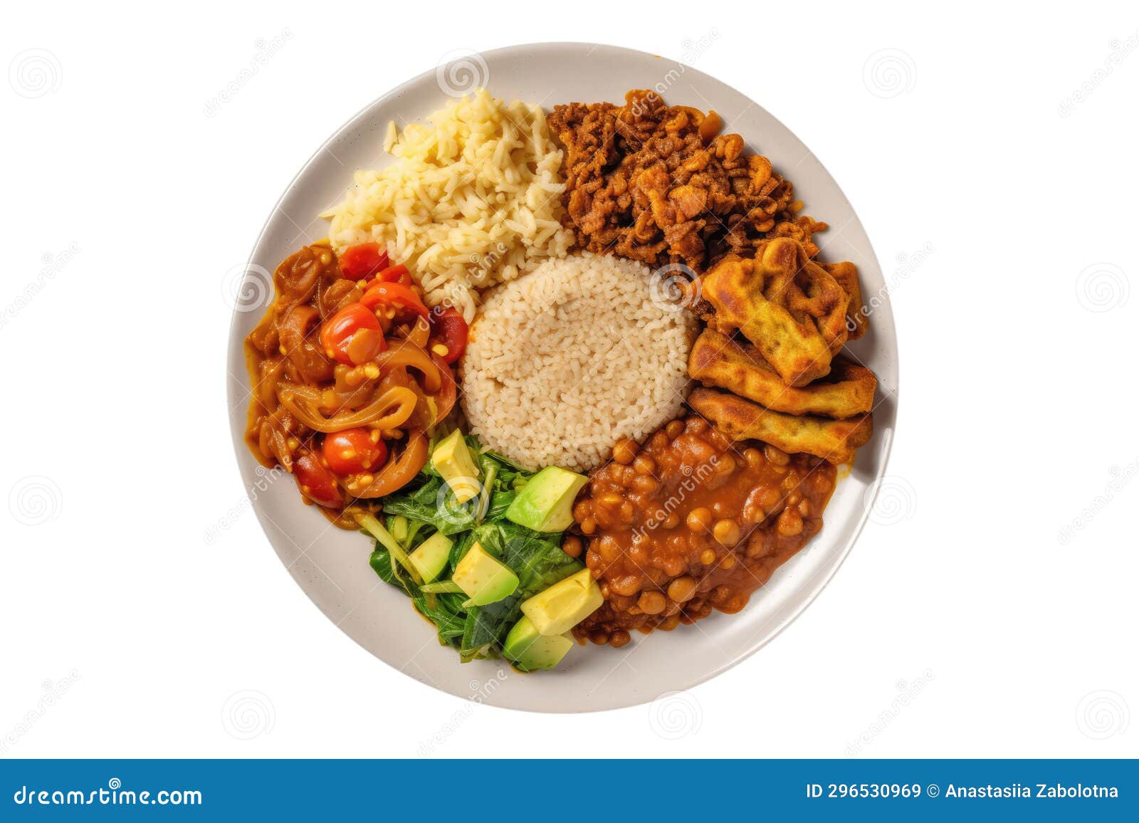 Gomen Ethiopian Cuisine. On A White Plate Royalty-Free Stock Image ...
