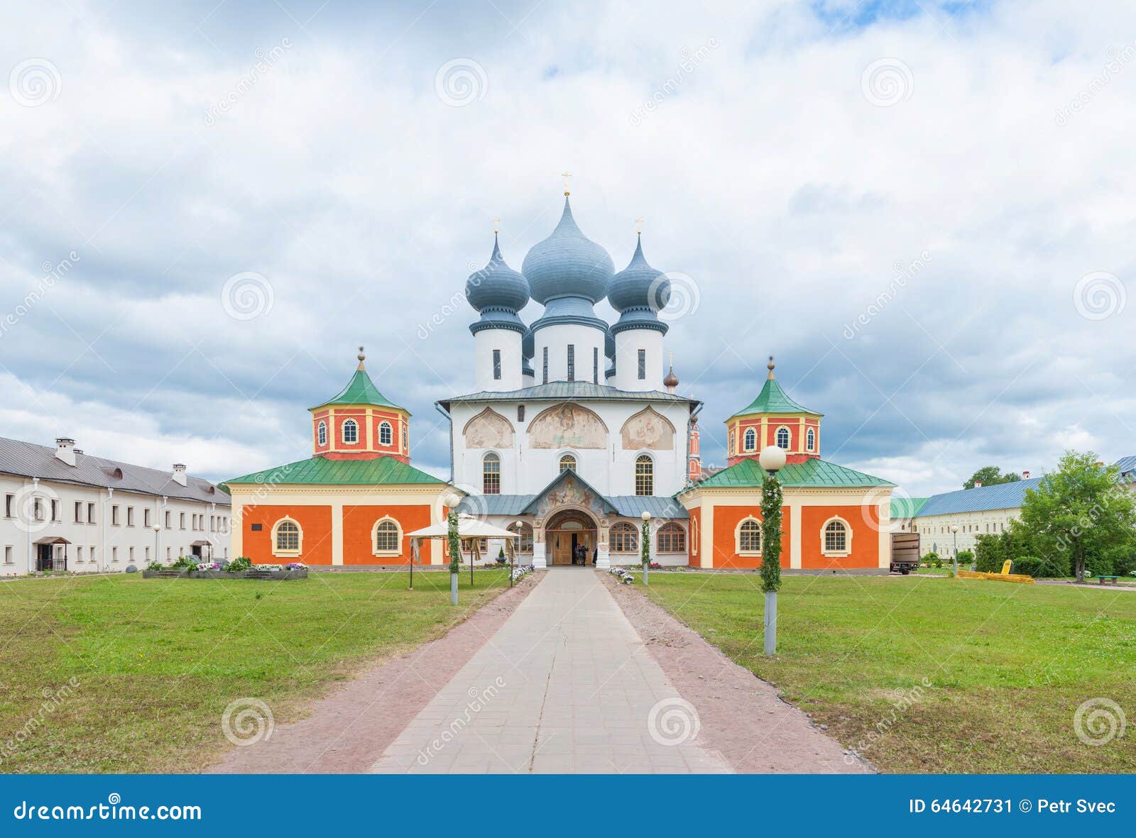 Tikhvin Assumption Monastery Stock Image - Image of historic, tikhvin ...