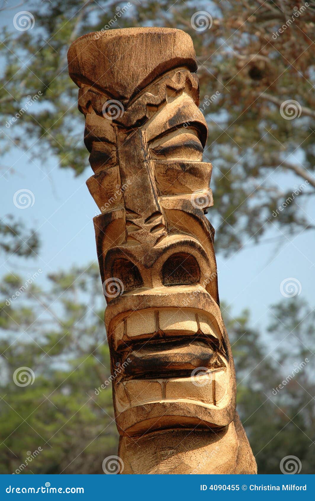 Tiki stock image. Image of polynesian, statues, gods, mythology - 4090455