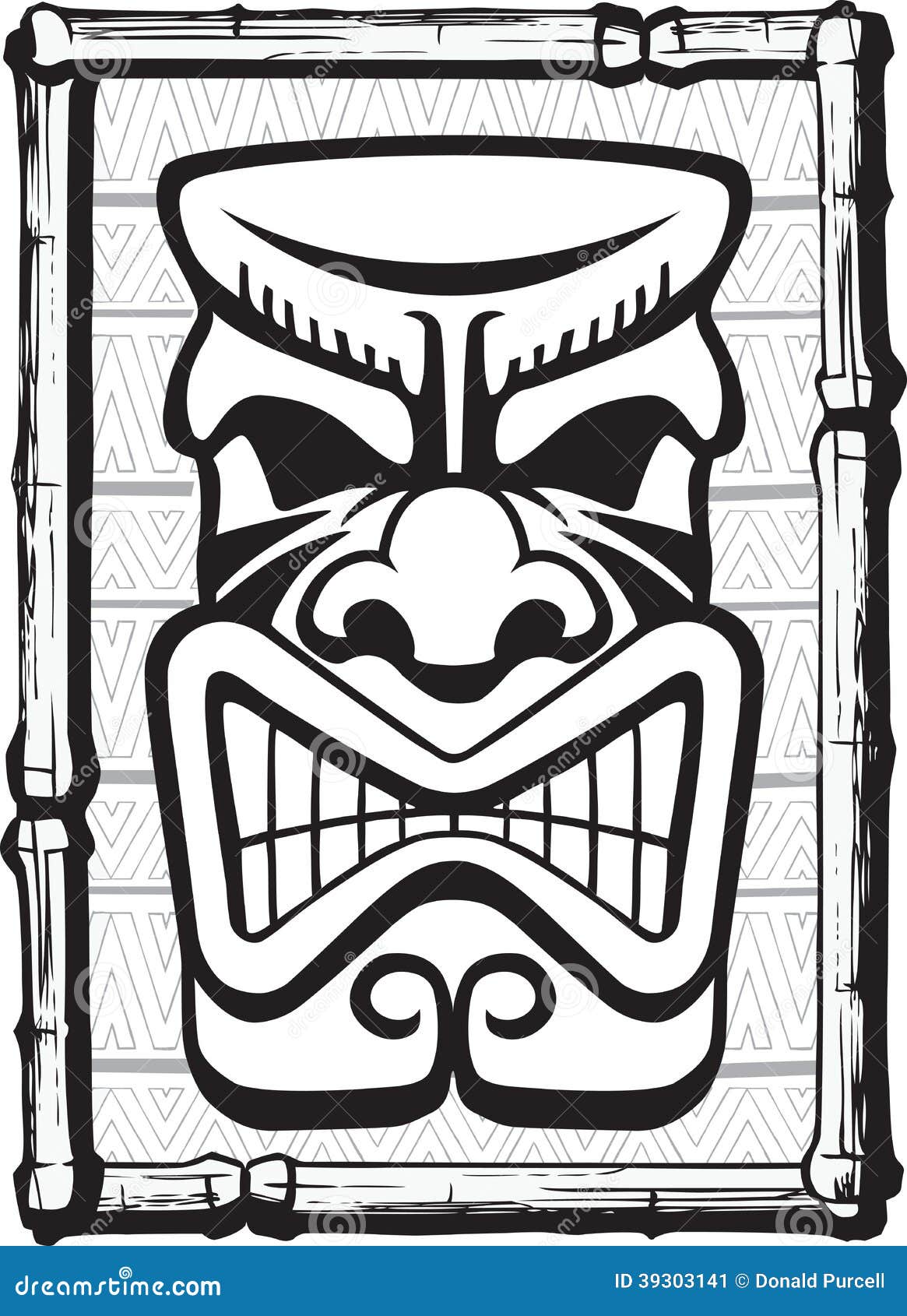 Olmec Cartoon Character With Typical Sacred Sculpture. Vector ...