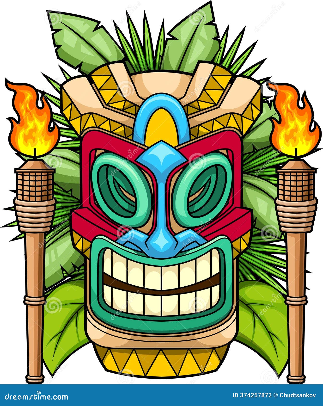 Smiling Tiki With Background Royalty-Free Stock Photography ...