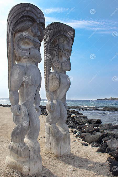 Tiki Gods stock image. Image of woodern, carving, statue - 24678309
