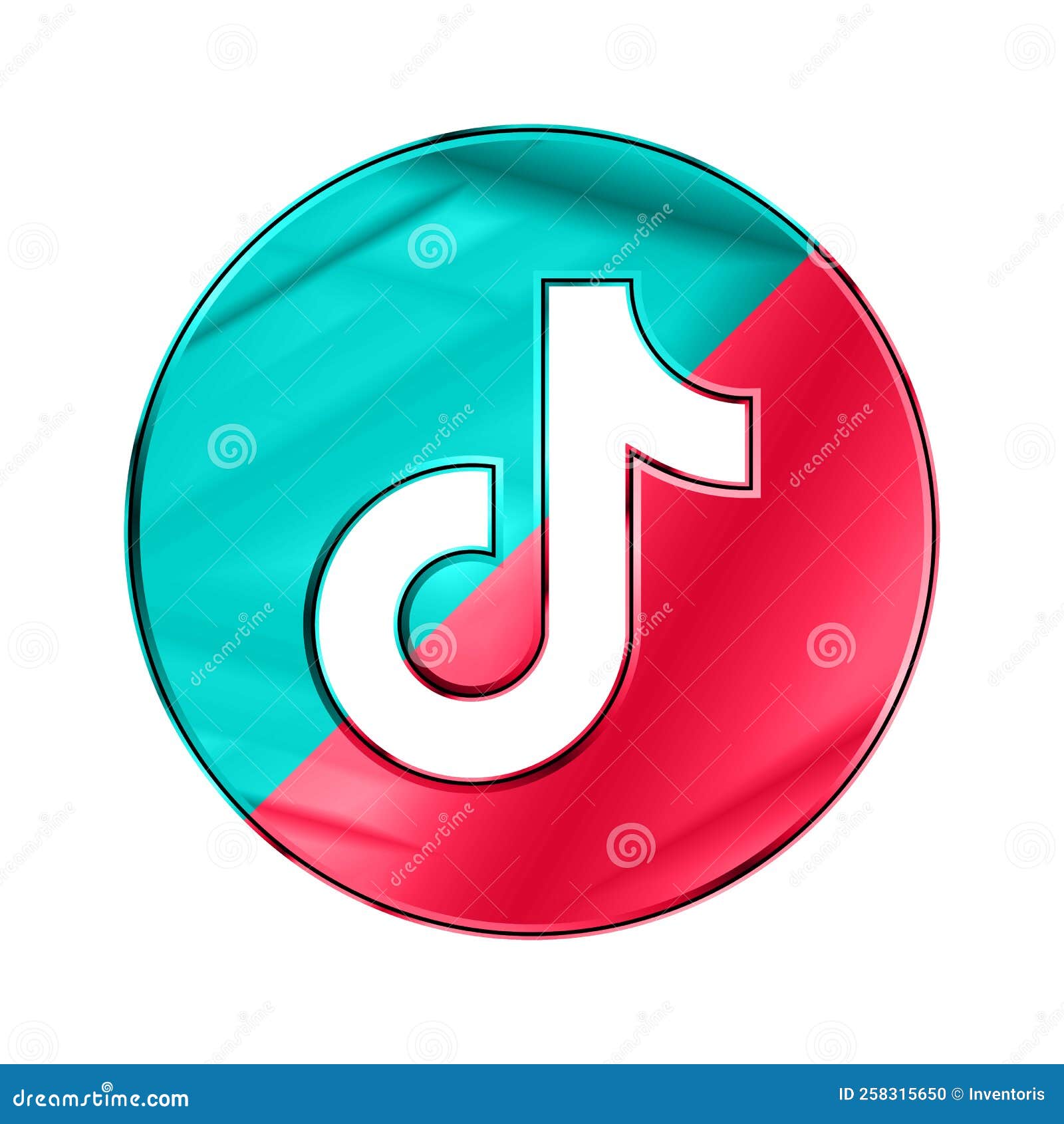 Tiktok Vector Social Media Icon Instagram Logo Illustration Editorial Image Illustration Of