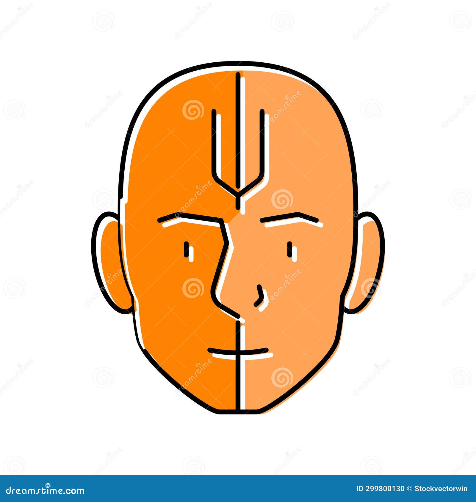 Tilak Mark Color Icon Vector Illustration Stock Illustration ... Tilak Mark Color Icon Vector Illustration Stock Illustration ...