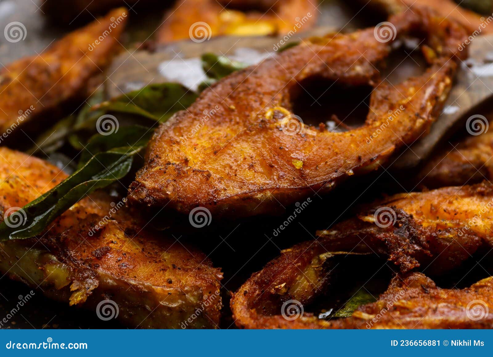 Tilapia Fish Fry Kerala Style Stock Image - Image of dish, produce ...