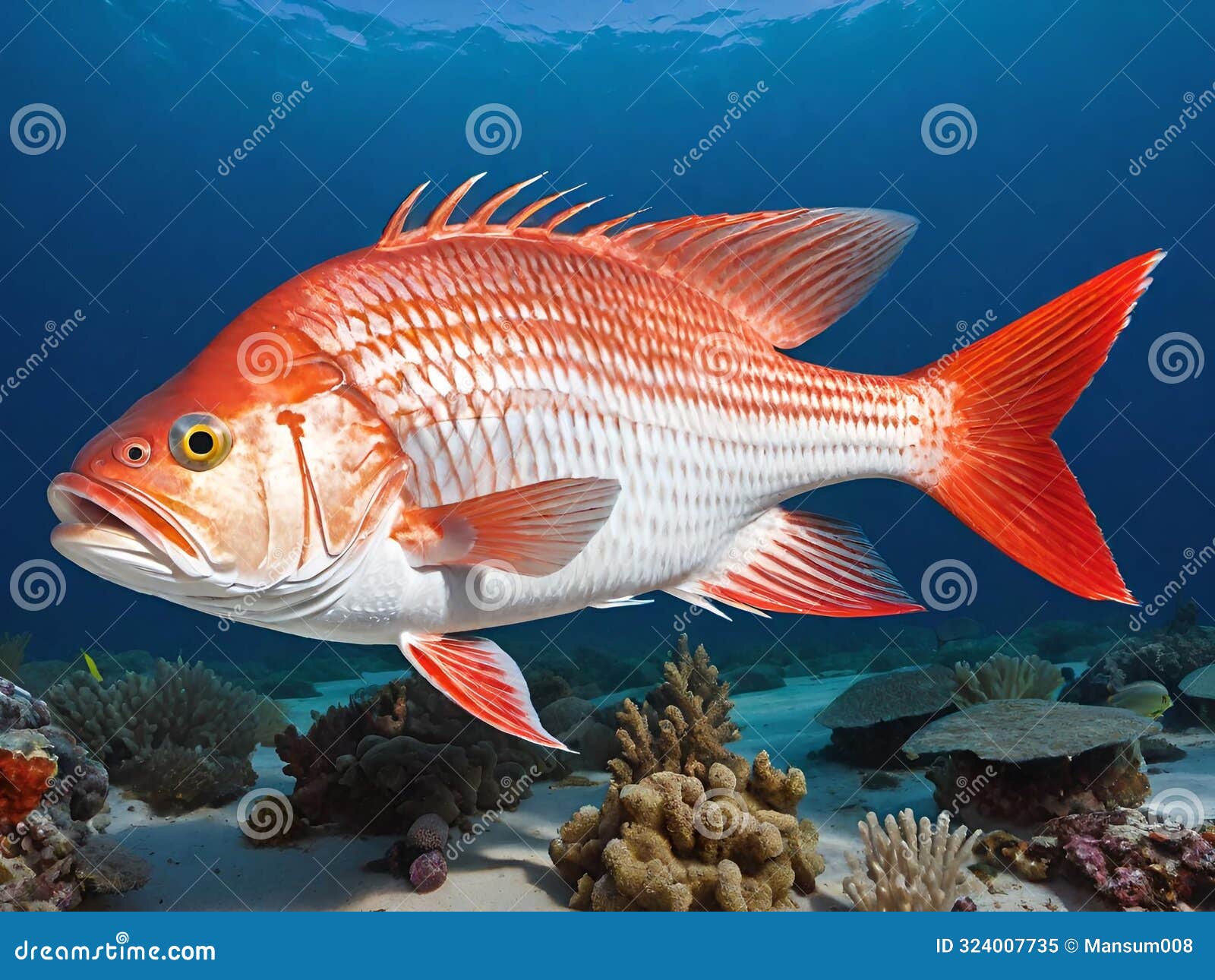 Tilapia Fish Cartoon Vector | CartoonDealer.com #36311725