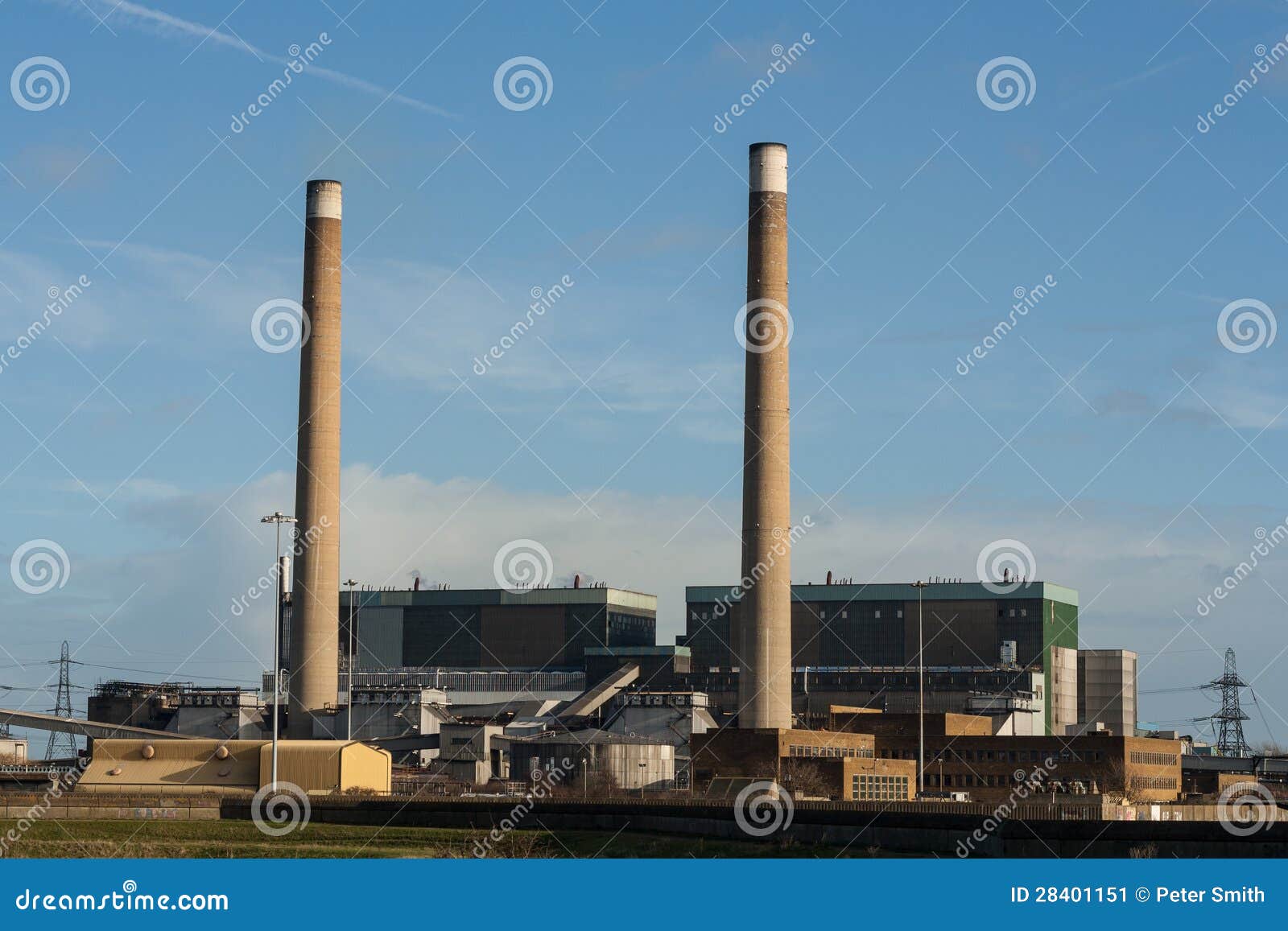 Tilbury Biomass Power Station Stock Image - Image of blue ...