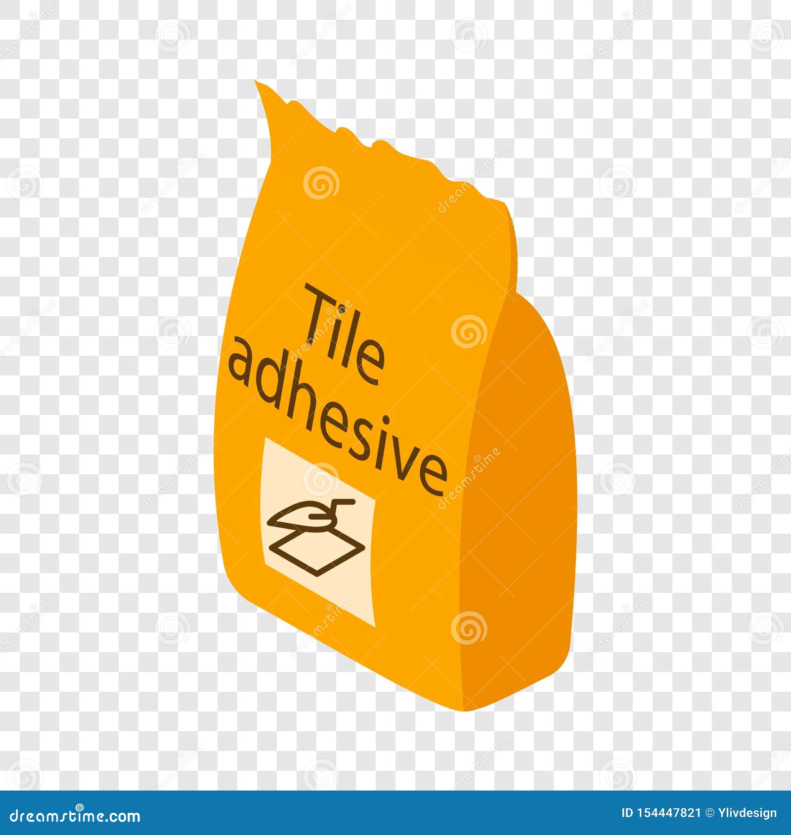 Tile Adhesive Icon, Isometric 3d Style Stock Vector - Illustration of ...