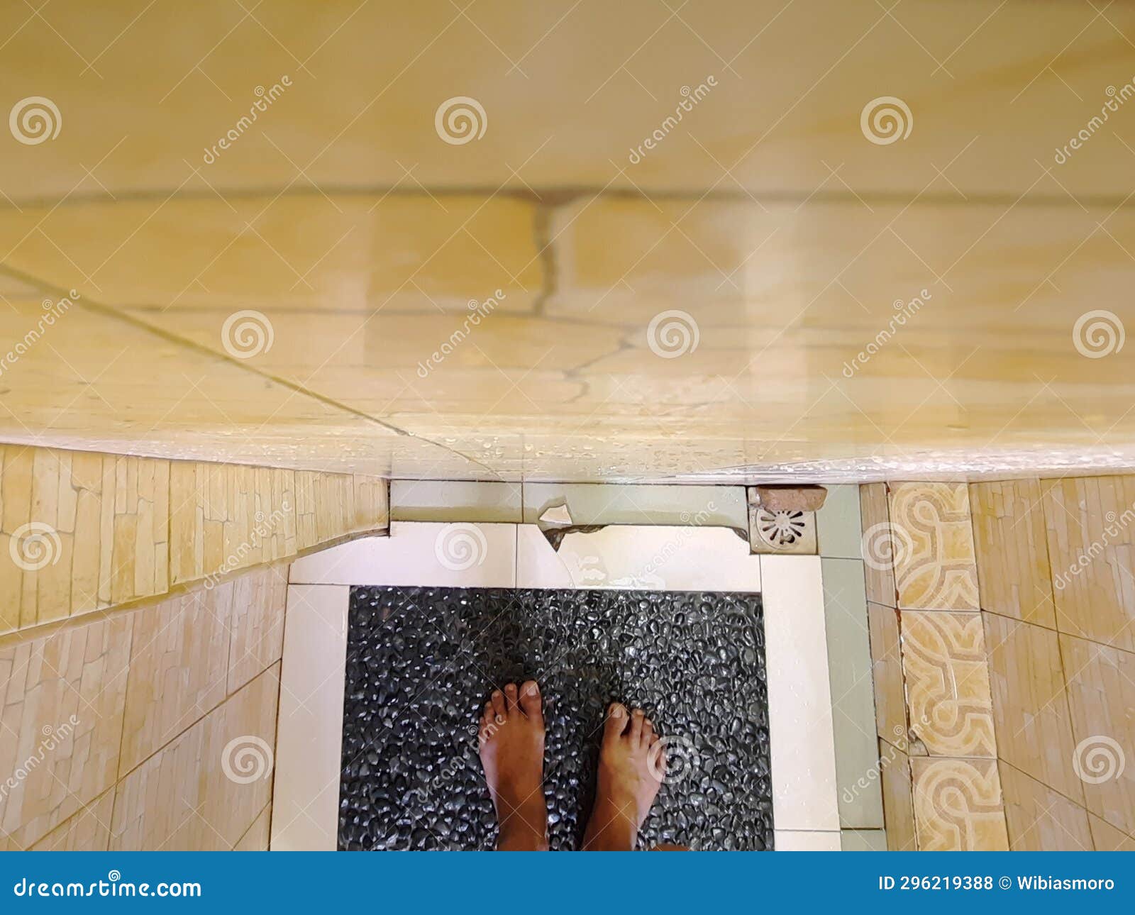 Tile bath room home broken stock photo. Image of bath - 296219388