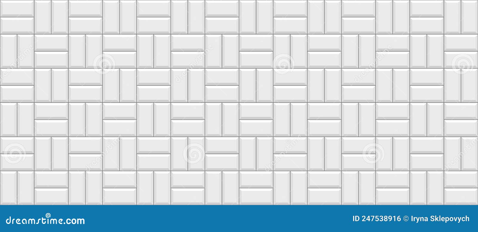 Tile Brick Pattern. Seamless Subway Wall Texture. Vector Illustration ...