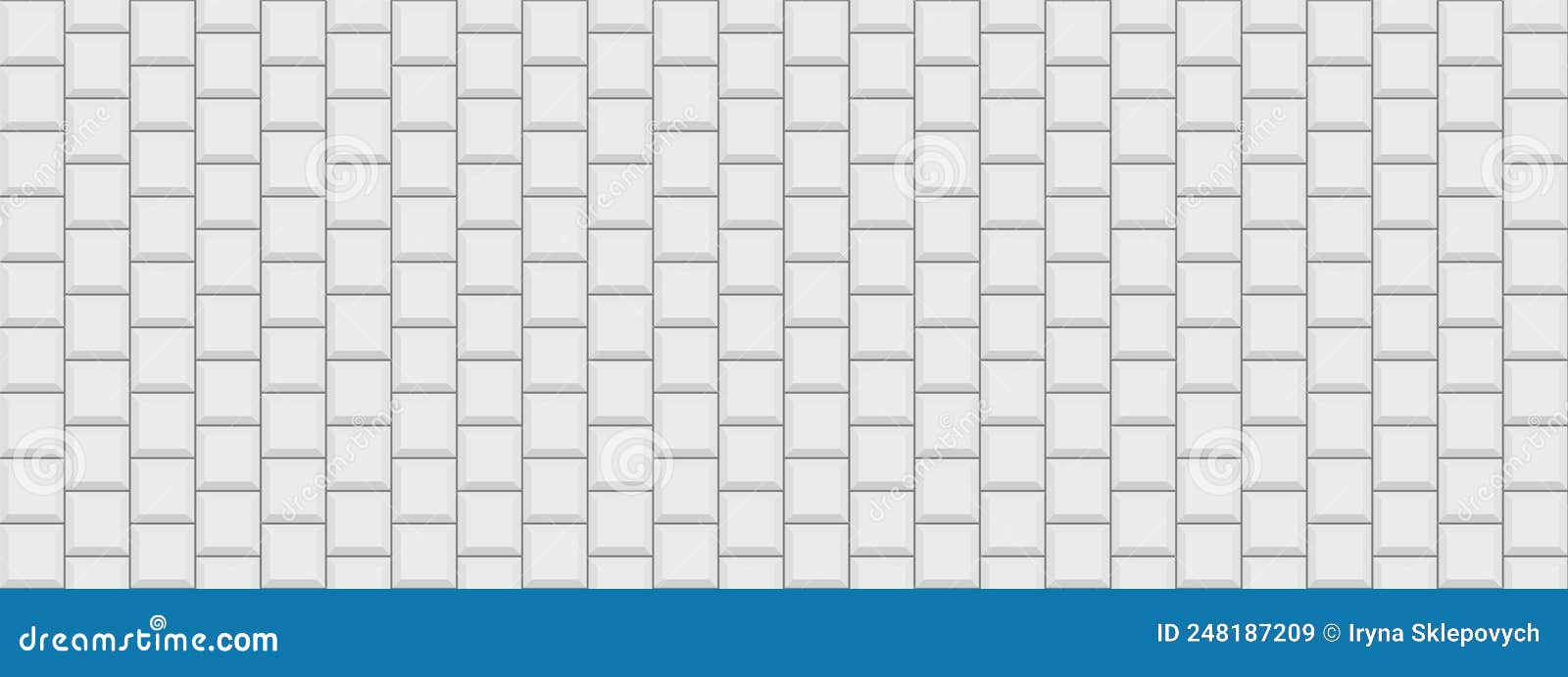 Tile Brick Pattern. Seamless Subway Wall Texture. Vector Illustration ...