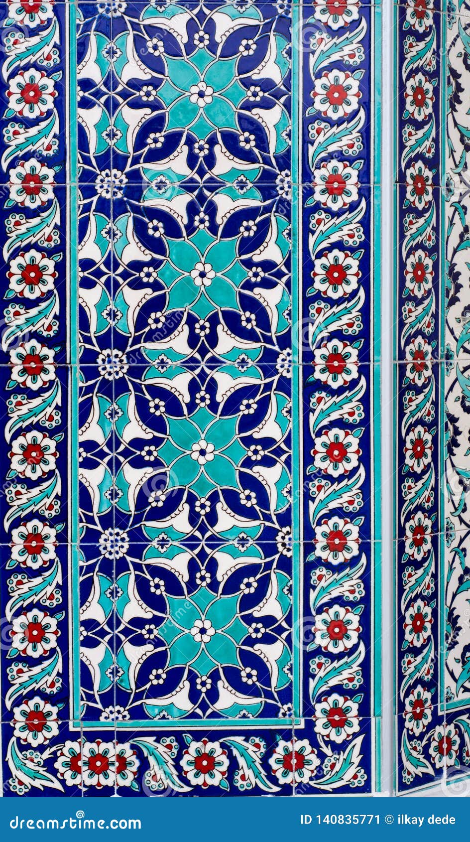 Tile and Ceramic of Ottoman Style Stock Image - Image of islam, ancient ...