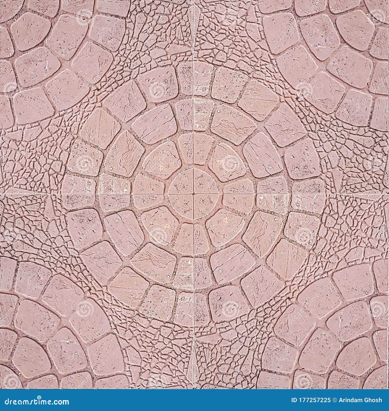 Tile Circular Seamless Pattern Stone Concrete Wall Textured Background ...