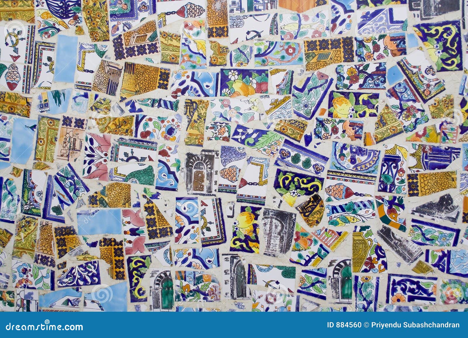 Tile collage stock photo. Image of clean, fish, tunesia - 884560