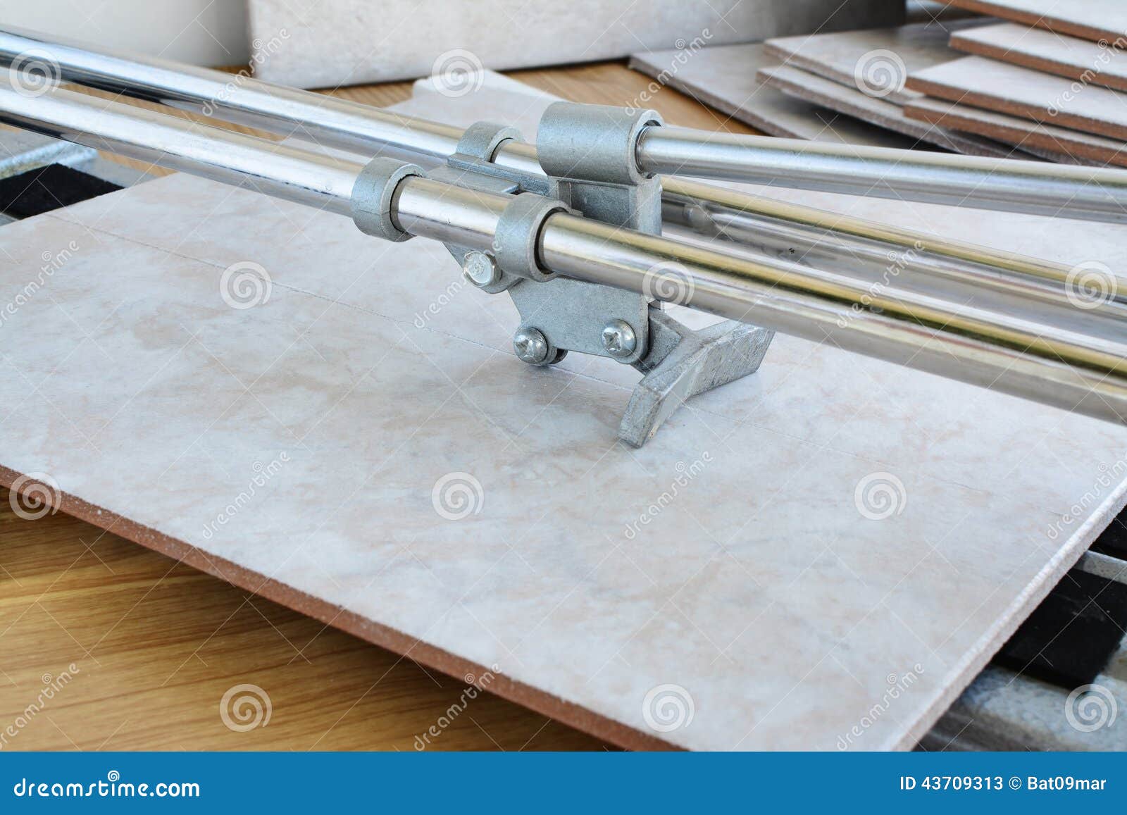 Tile Cutter and Ceramic Tiles Stock Image - Image of cutter, flooring ...