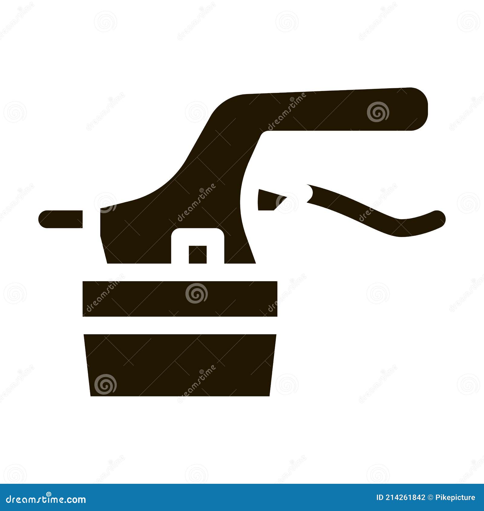 Tile Cutter Icon Vector Glyph Illustration Stock Vector - Illustration ...