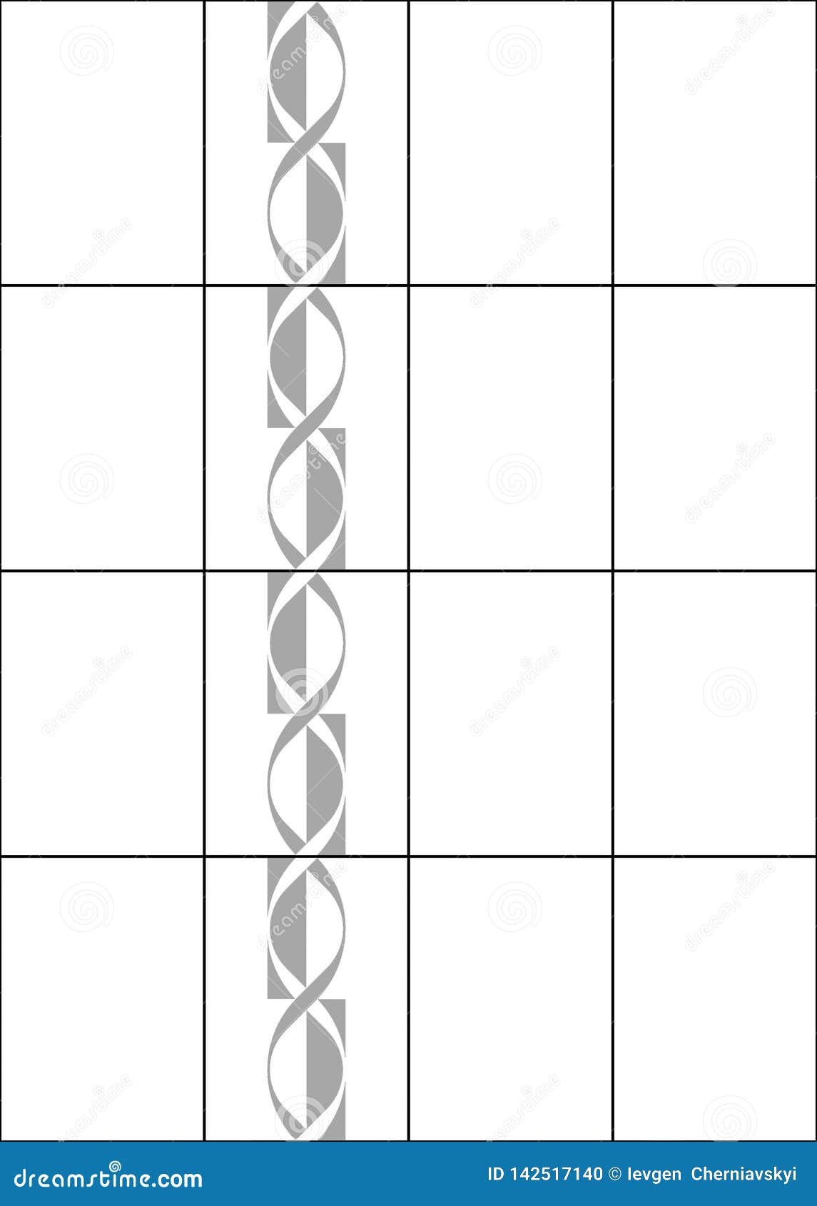 Tile with Decor, Seamless Texture Map for 3d Graphics Stock ...