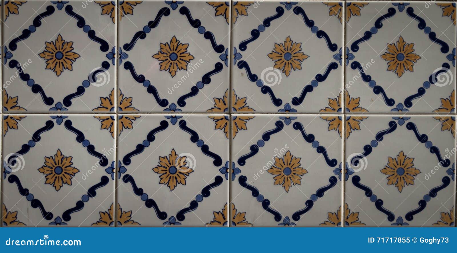 Tile decorated stock image. Image of tile, architectural - 71717855