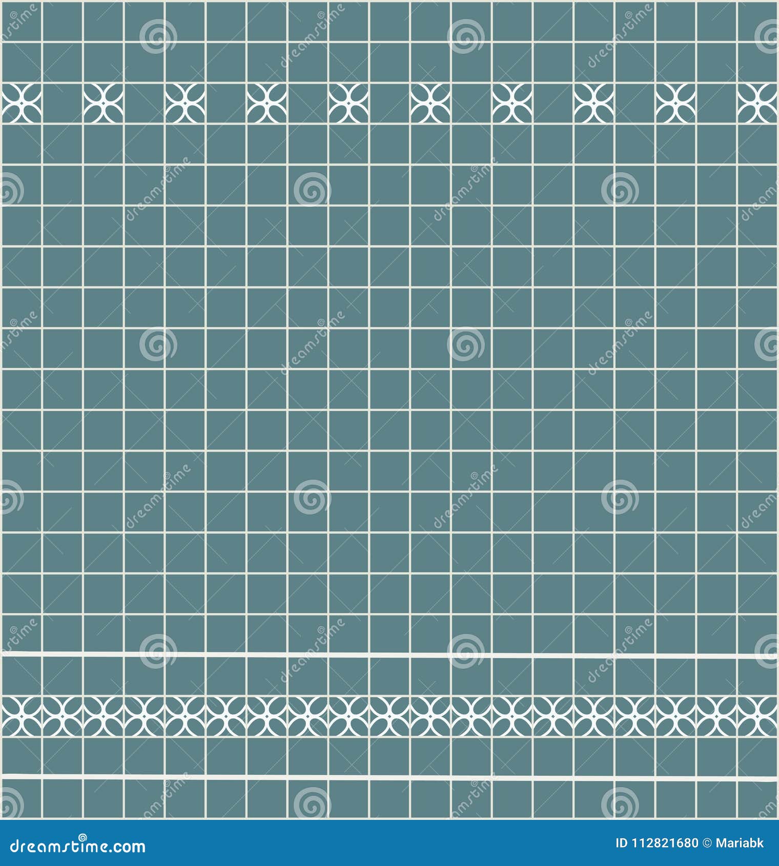 Tile Decoration. Steal Teal Square Tiles with Decor. Interior Design ...