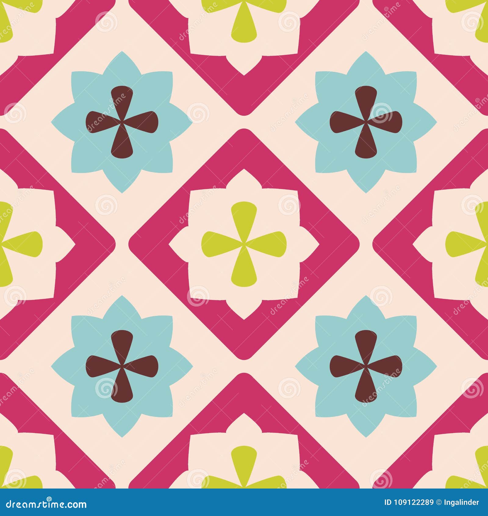 Tile Decorative Floor Tiles Vector Pattern Stock Vector - Illustration ...