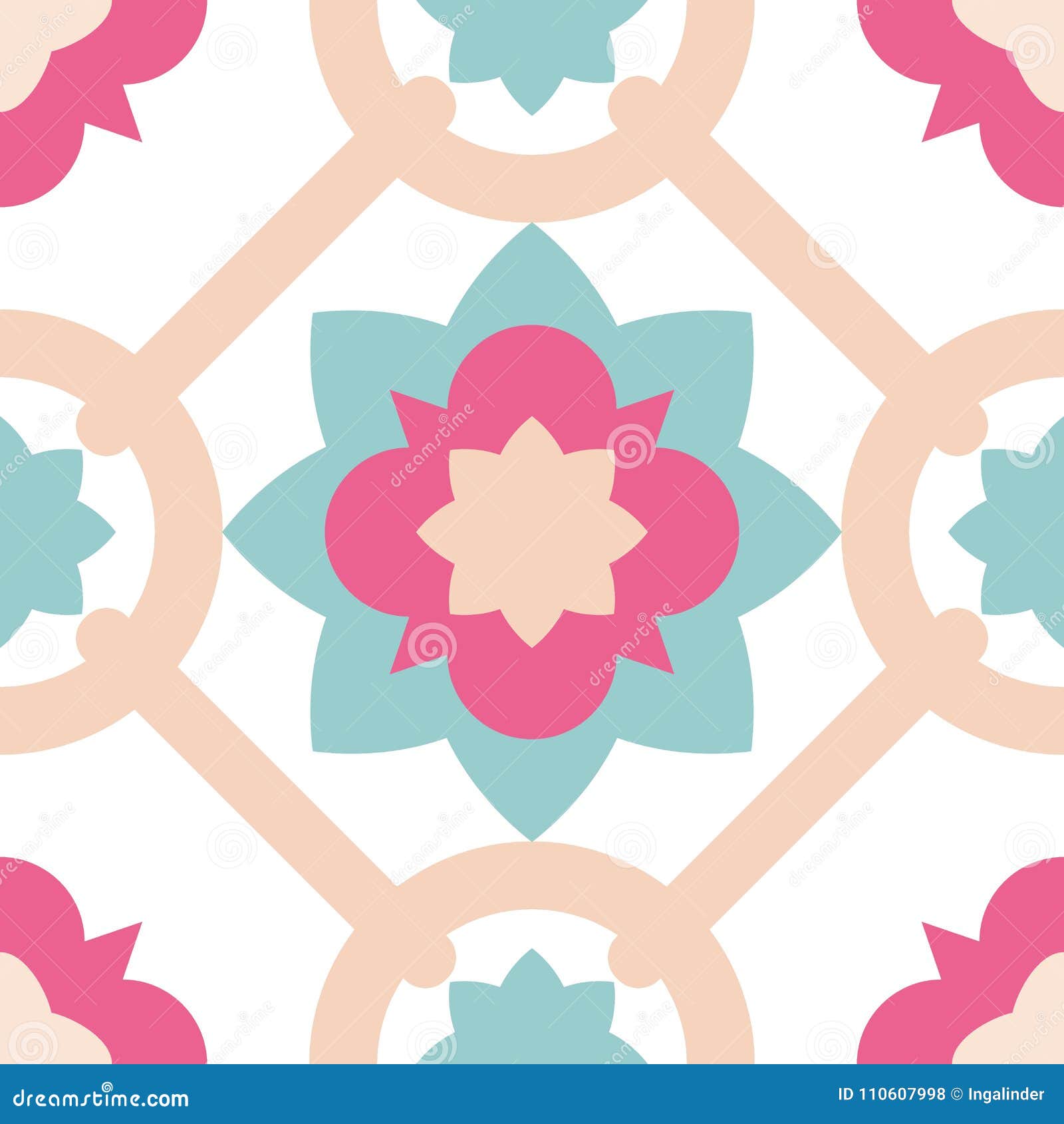 Tile Decorative Floor Tiles Vector Pattern Stock Vector - Illustration ...