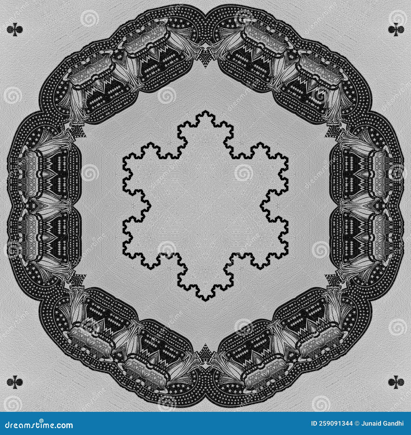 Complex Tile Design Pattern Created by Junaid Gandhi Stock Illustration ...