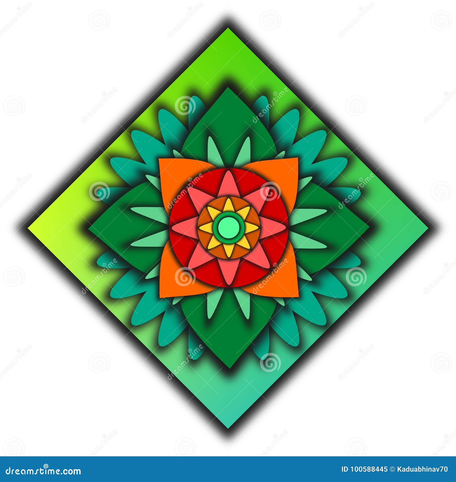 Tile Design stock vector. Illustration of tile, colorful - 100588445