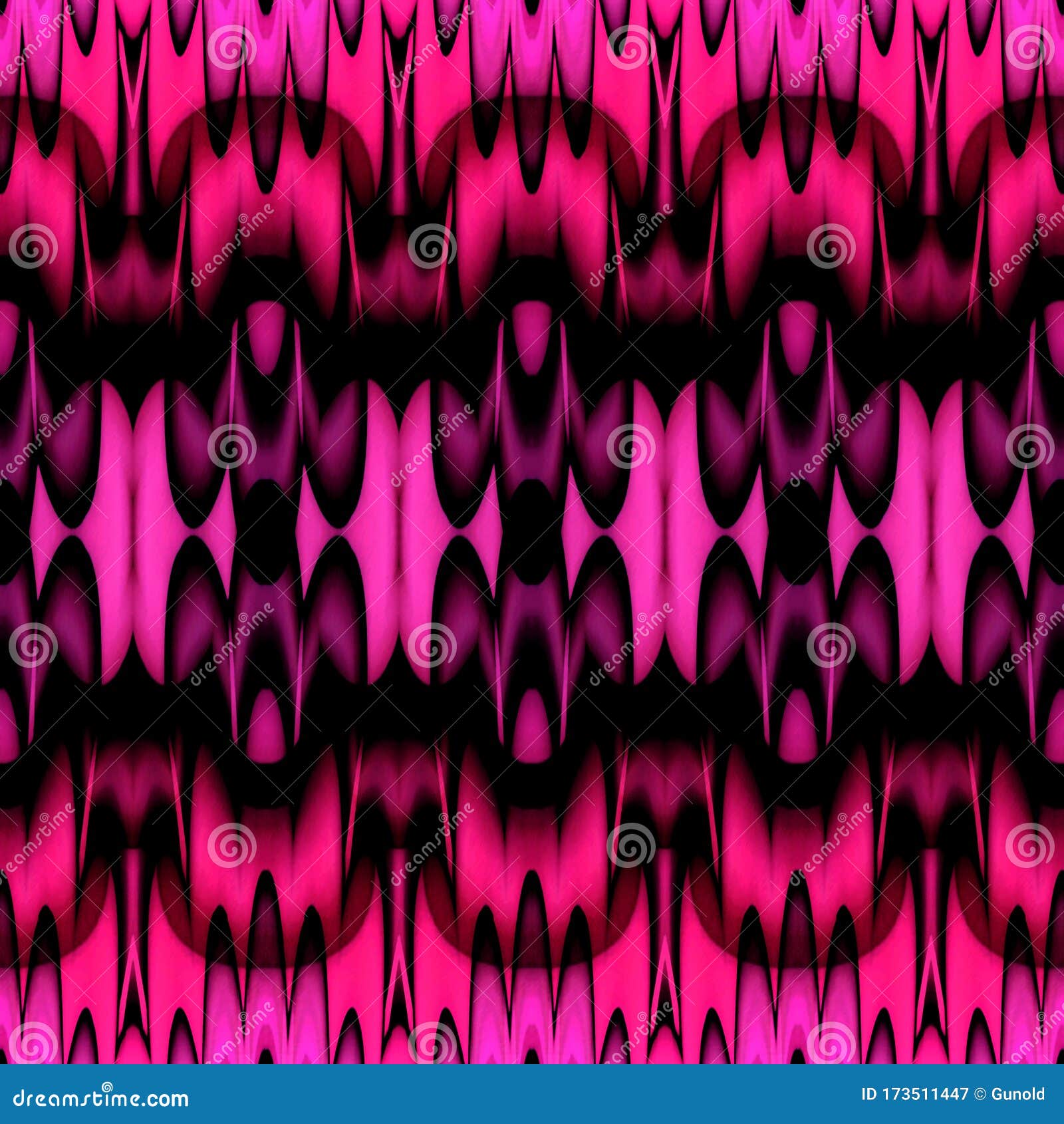 Abstract Waves of Pink Color Stock Illustration - Illustration of ...